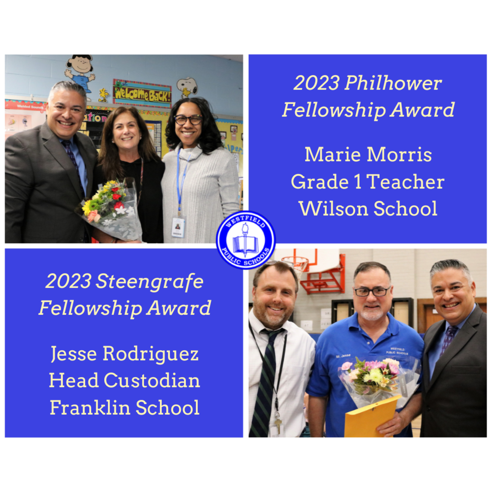 Congratulations to Mrs. Morris and Mr. Jesse! | Westfield Public Schools